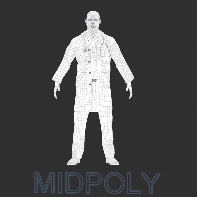 zombie doctor 3d max