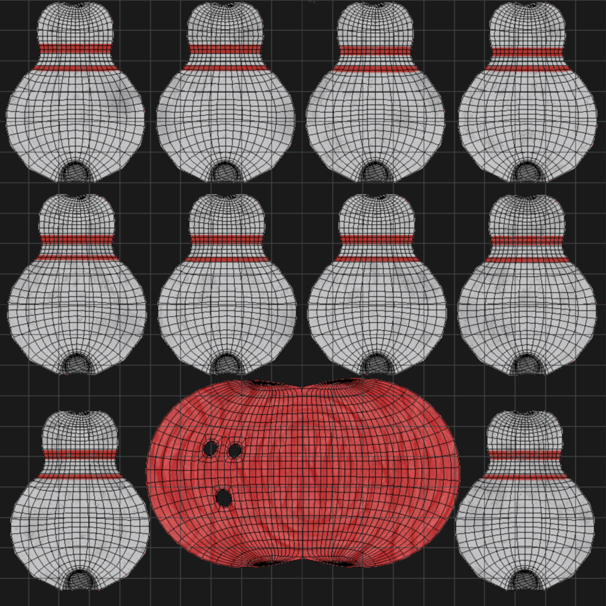 3d model bowling pin s