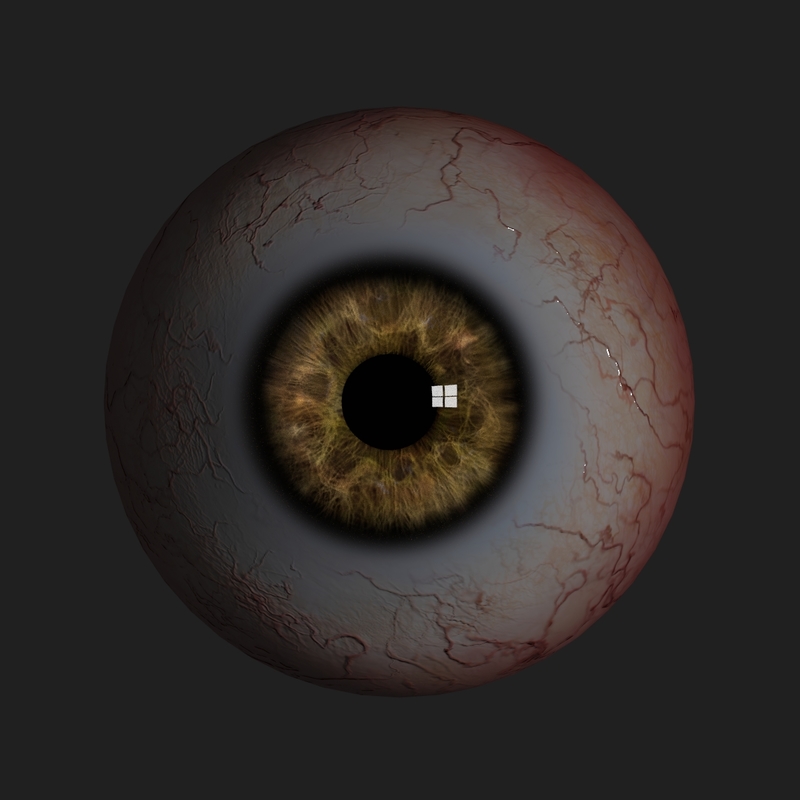3d model realistic human eye
