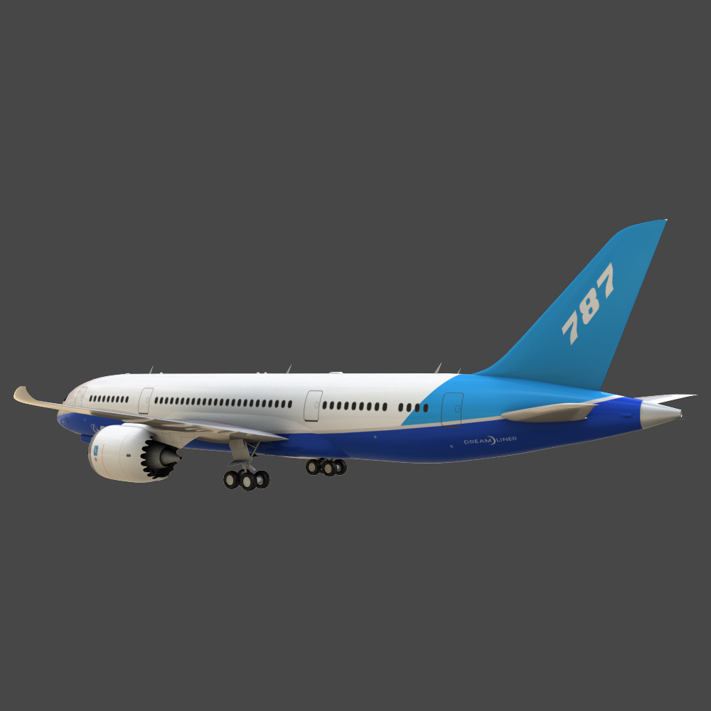 boeing 787-8 dreamliner 3d model