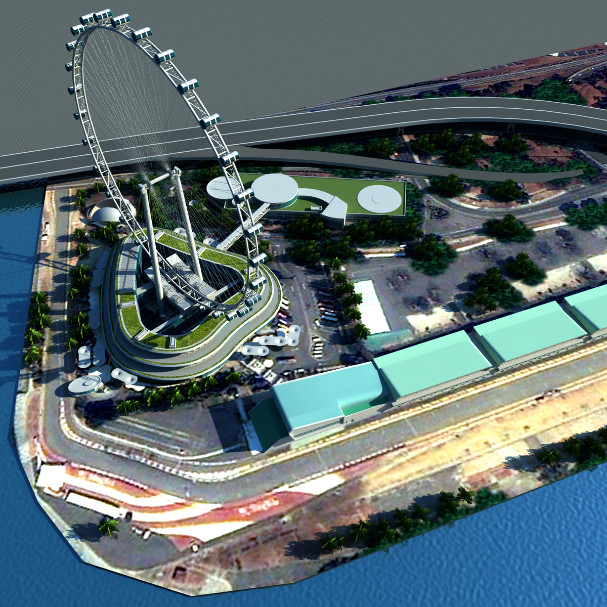 singapore building 3d model