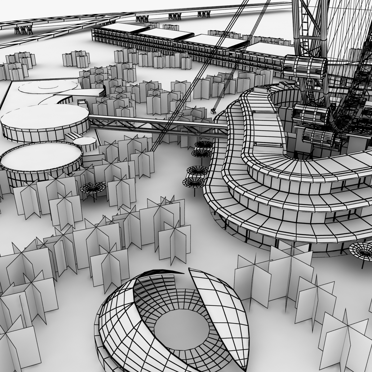 singapore building 3d model