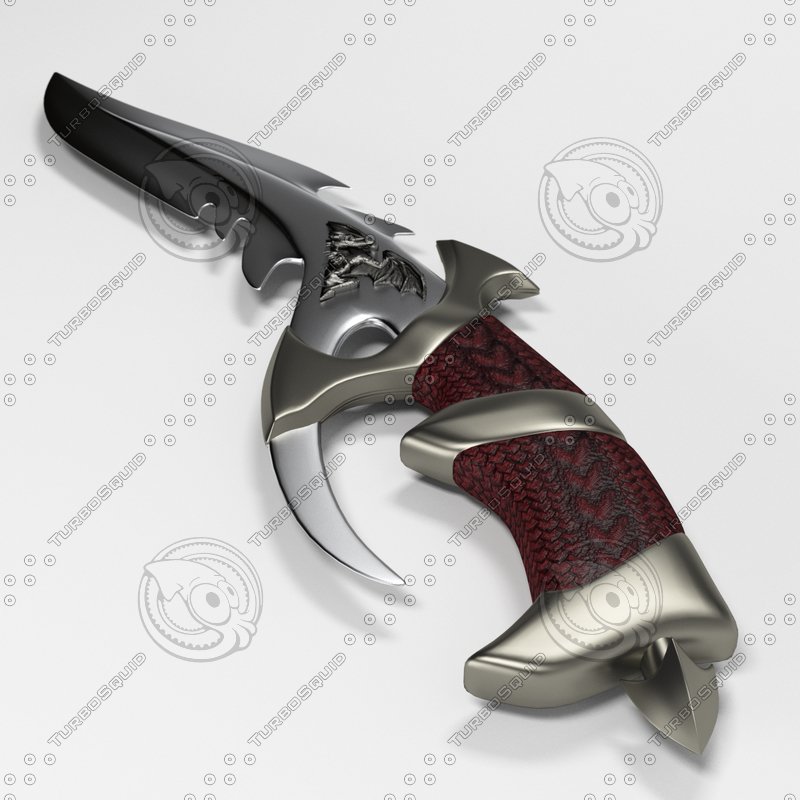 fantasy dagger 3d model