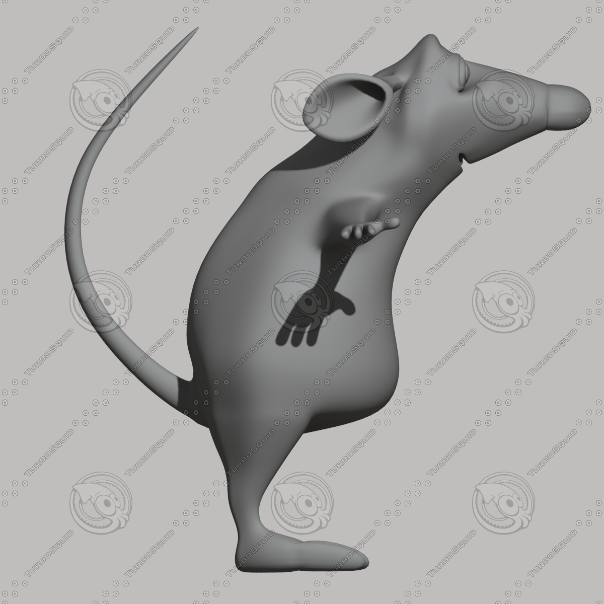 rat fur 3d model