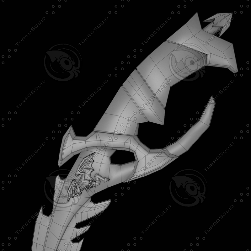 fantasy dagger 3d model