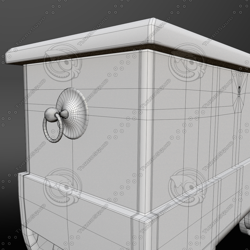 captain sea chest 3d 3ds