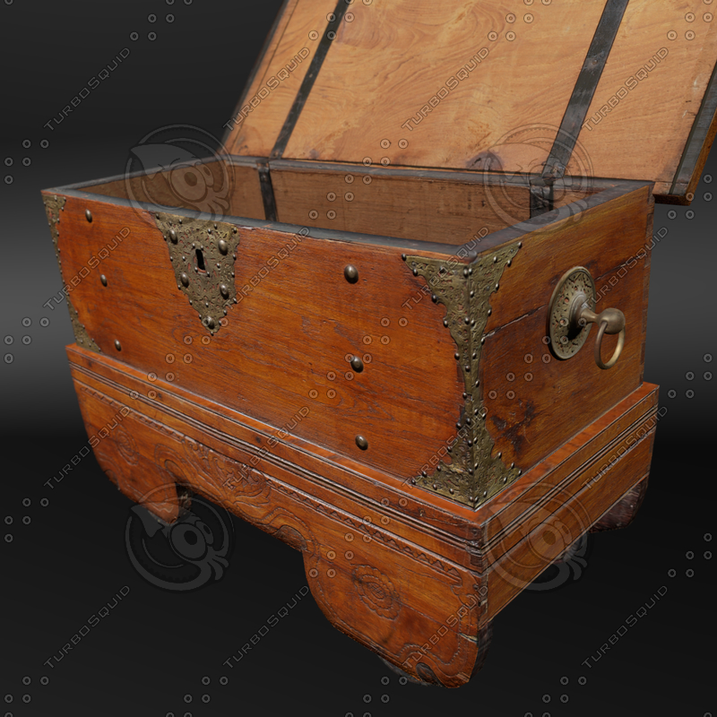 captain sea chest 3d 3ds