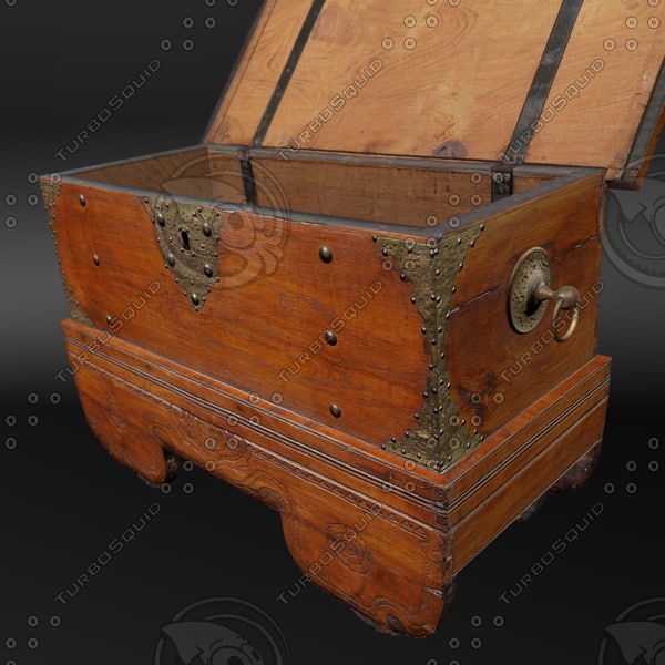 captain sea chest 3d 3ds