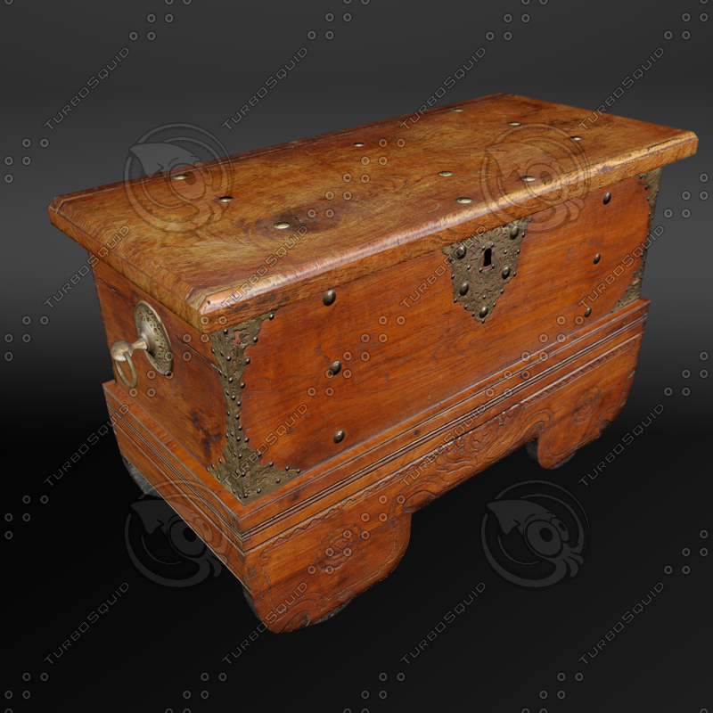 captain sea chest 3d 3ds