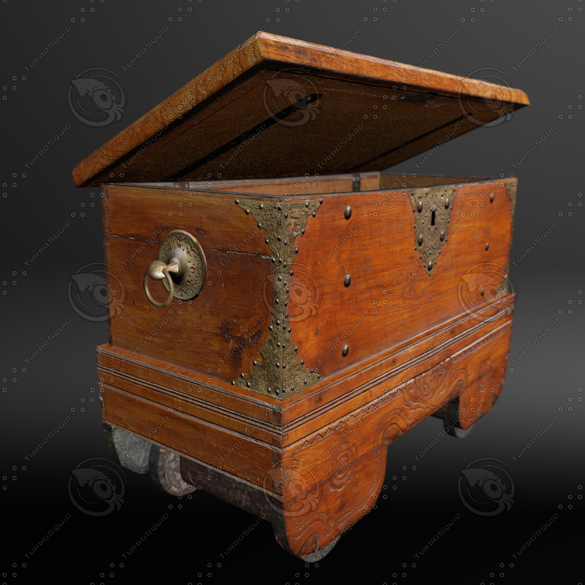 captain sea chest 3d 3ds