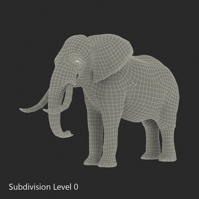 elephant realistic 3d 3ds