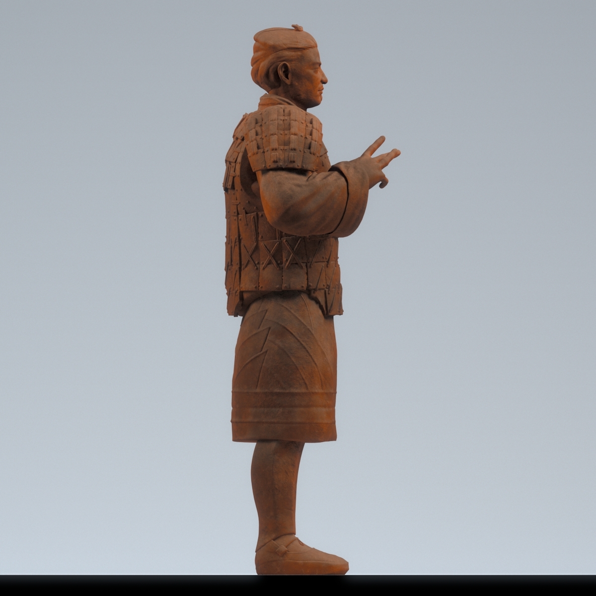 3d model terracotta statues decoration