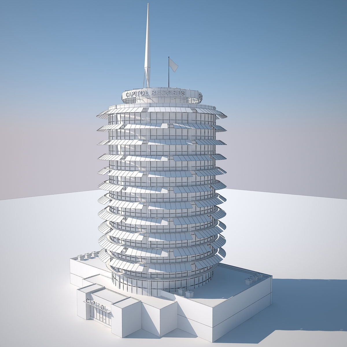 3d capitol records building