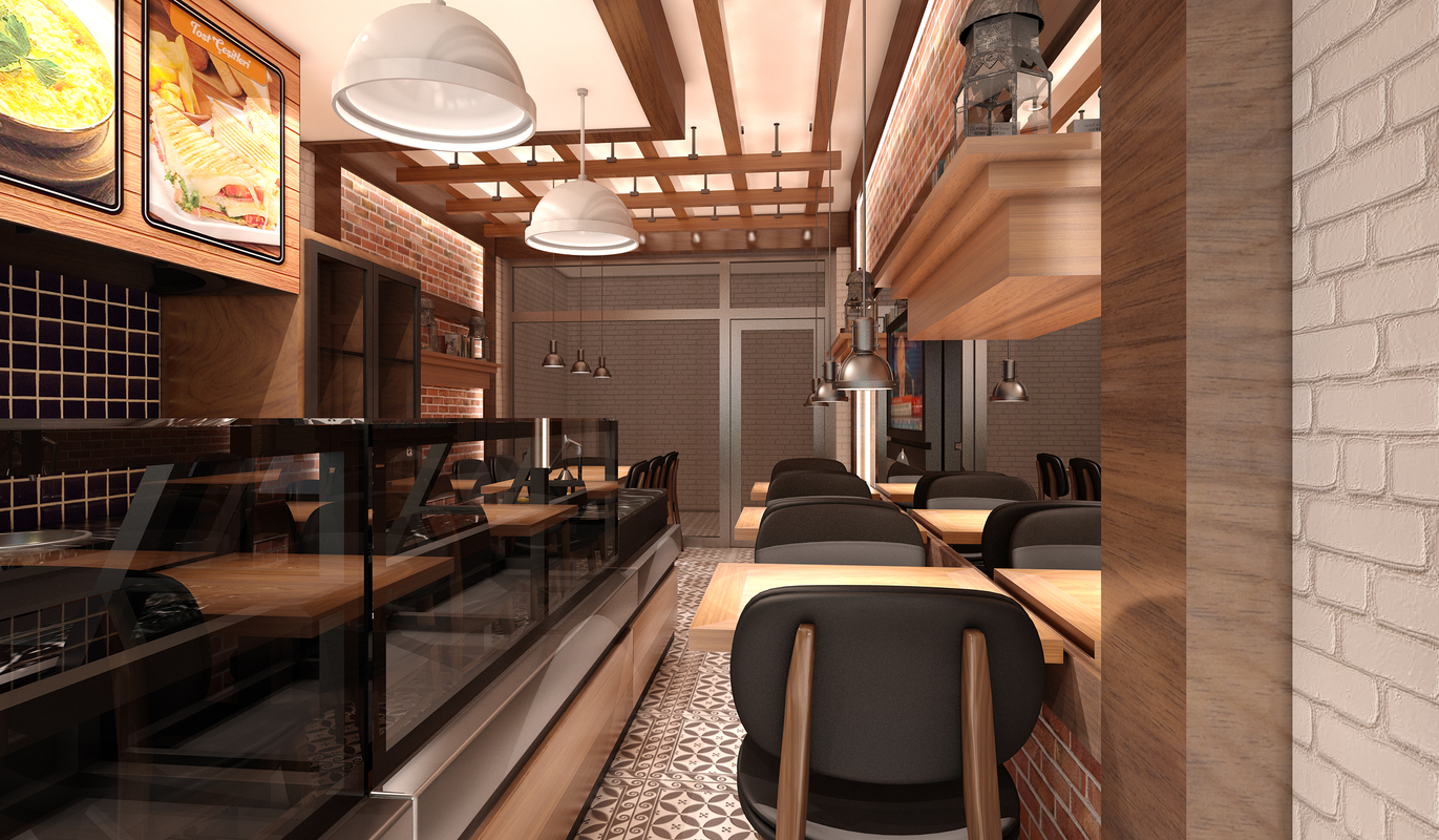 restaurant interior 3d model