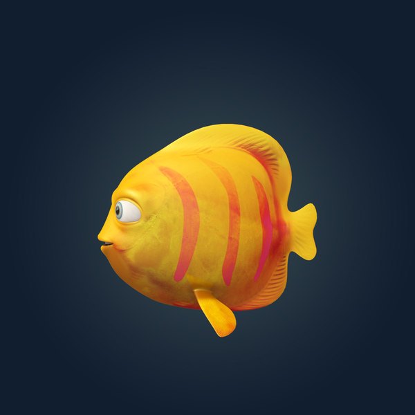 3d max cartoon fish