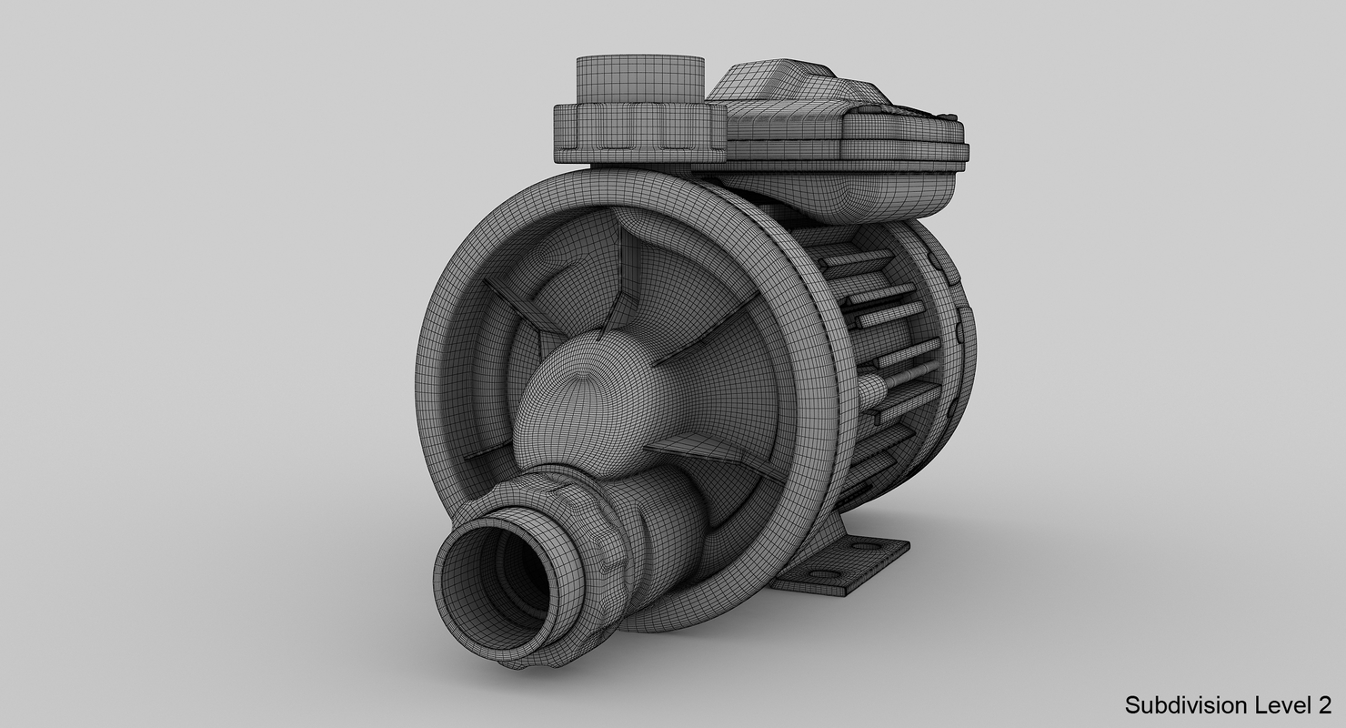 water pump 1 3d model