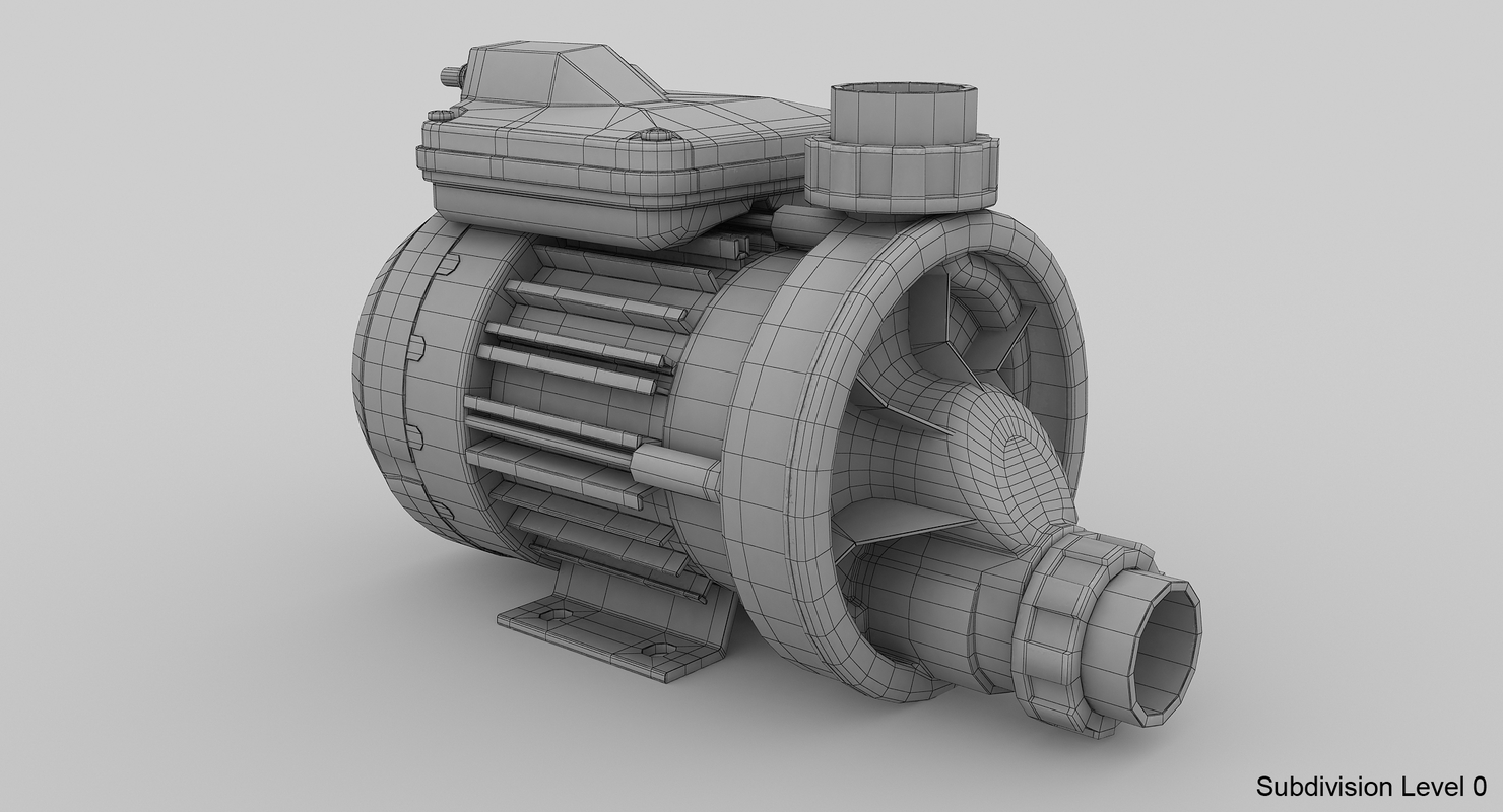 water pump 1 3d model