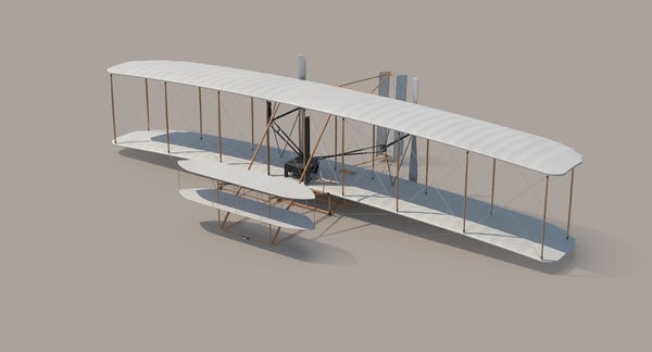 3d wright flyer