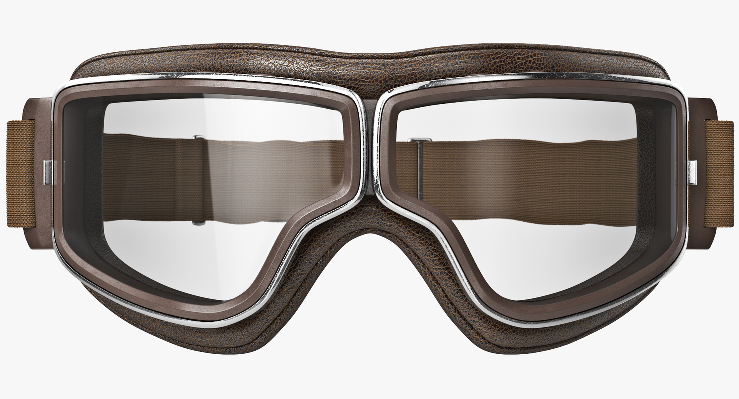 retro pilot t1 goggles 3d model