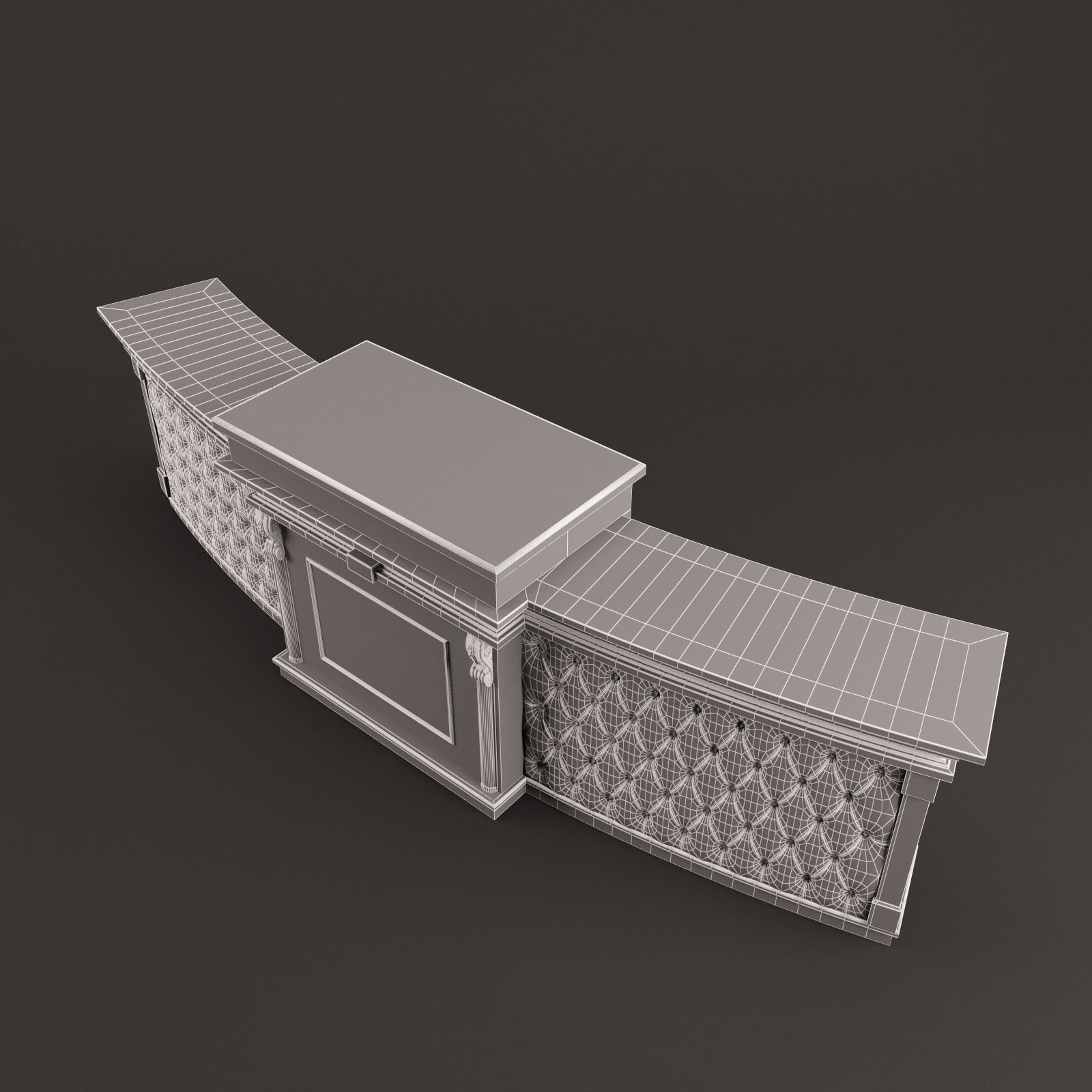 3d max reception desk