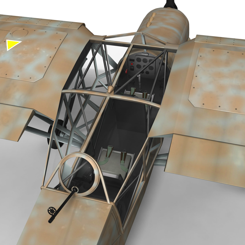 purchase storch fieseler fi 3d model