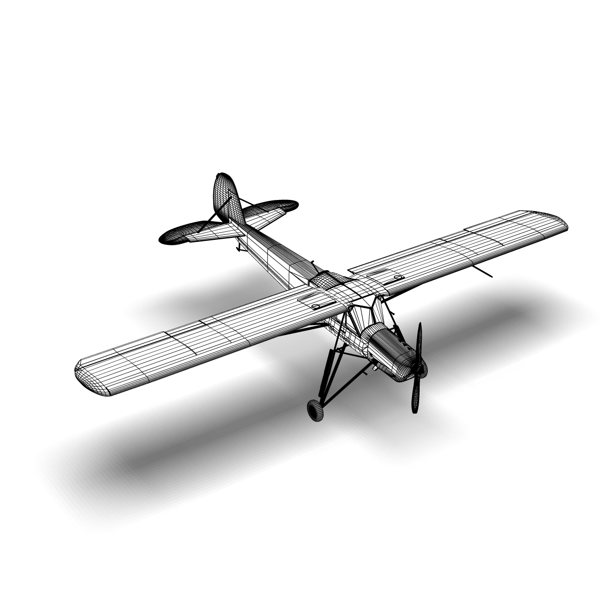purchase storch fieseler fi 3d model