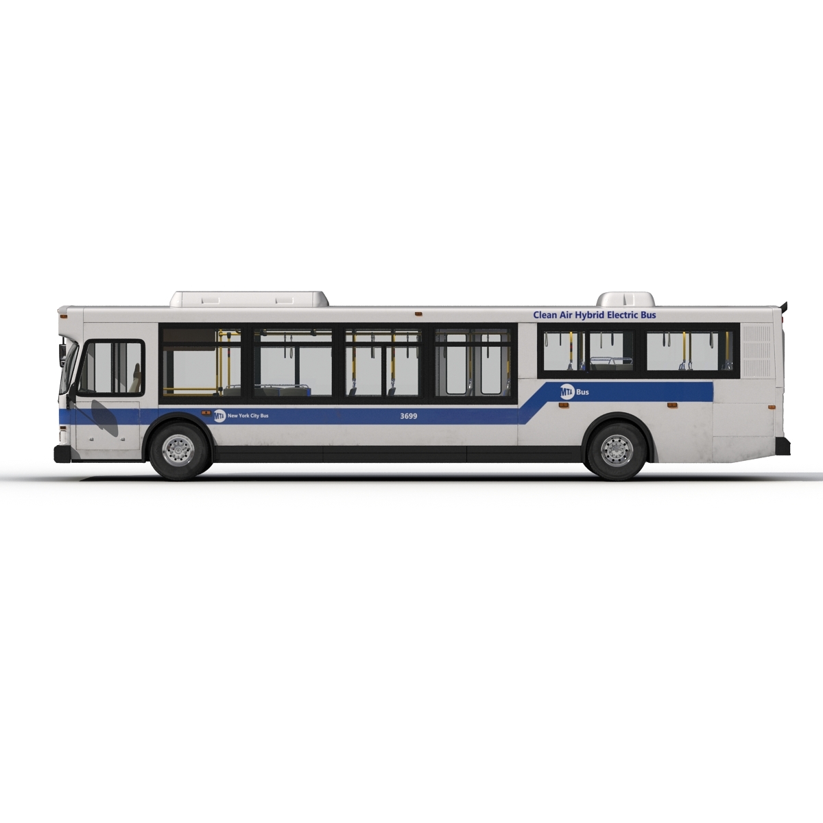 buses 3 mta city bus 3d model