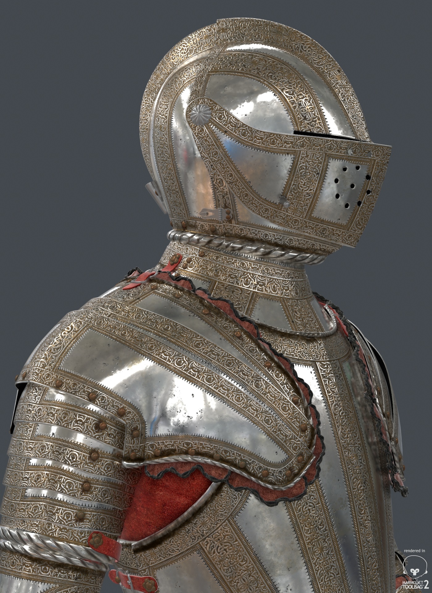 3d knight armor