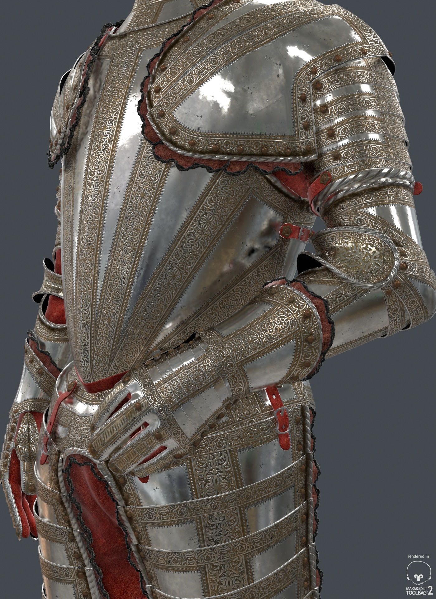 3d knight armor