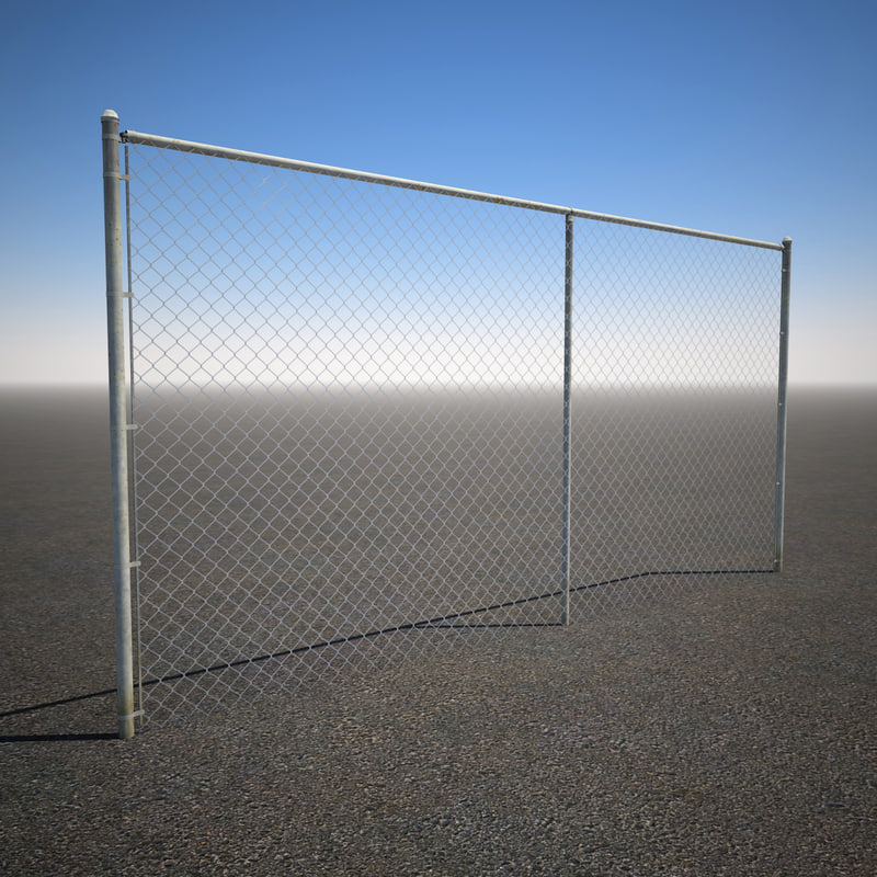 3d max tall chain link fence