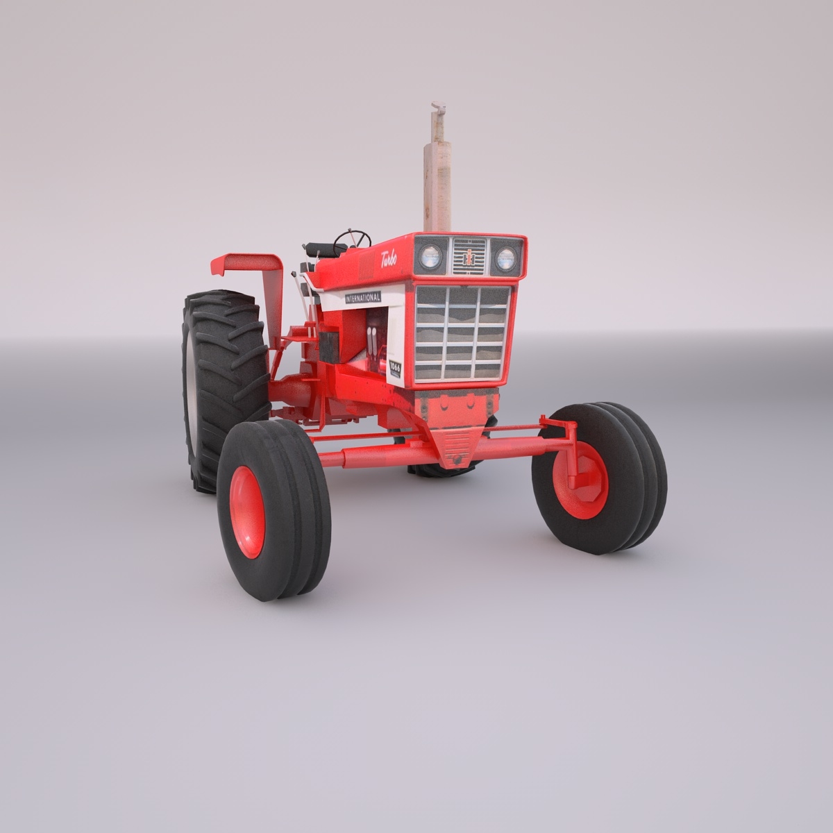 3d international 1066 farmall tractor model