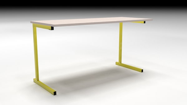 school table 3d model
