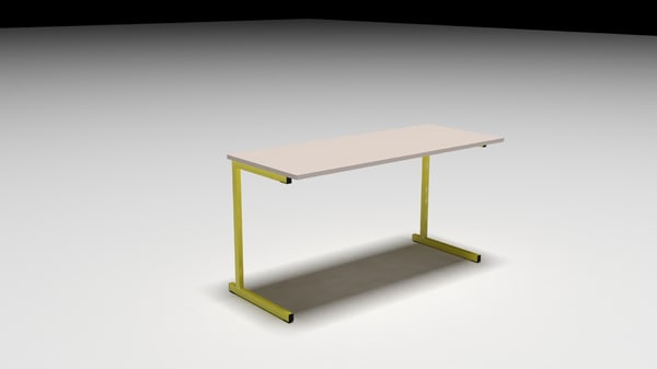 school table 3d model