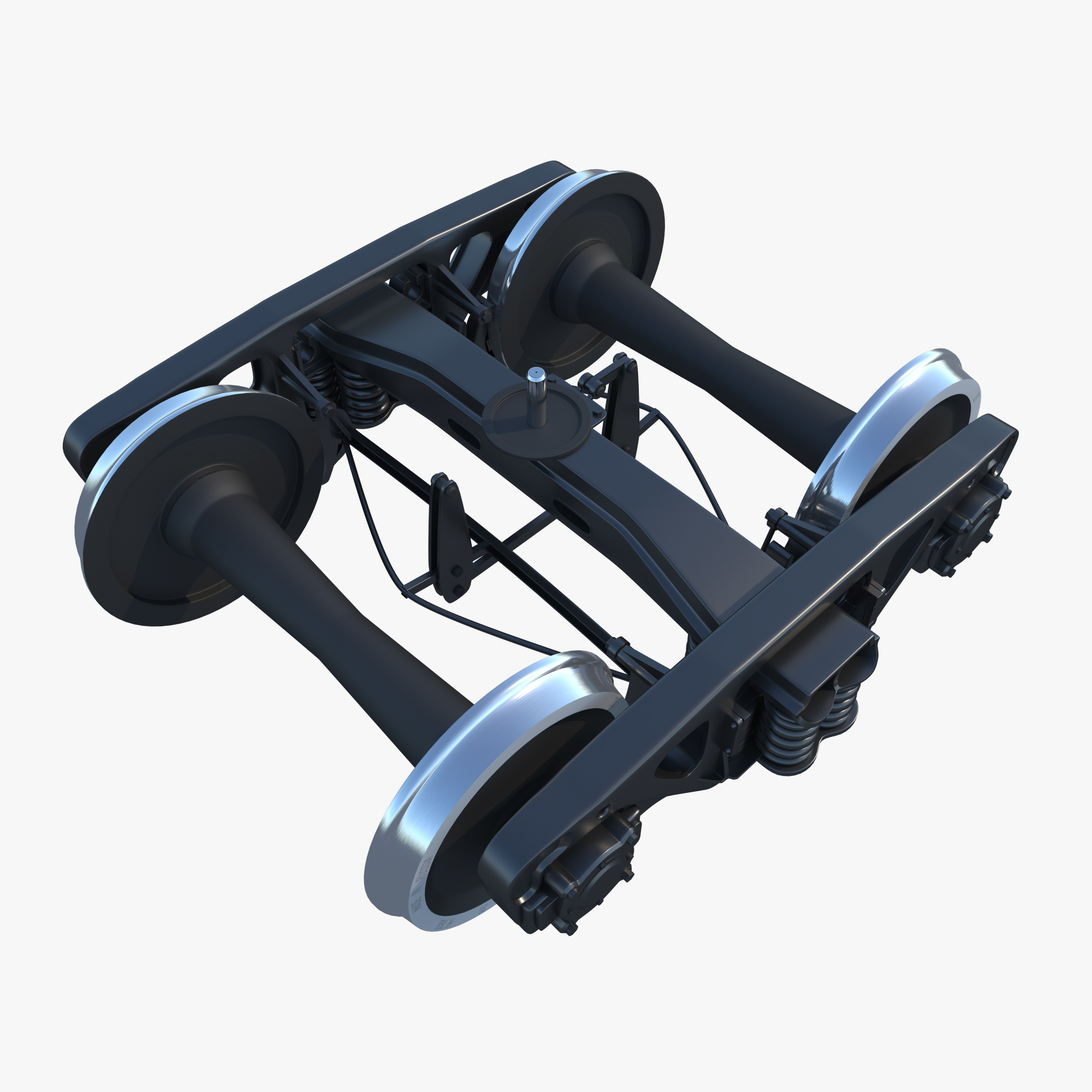 bogie 18-100 train wheel 3d model