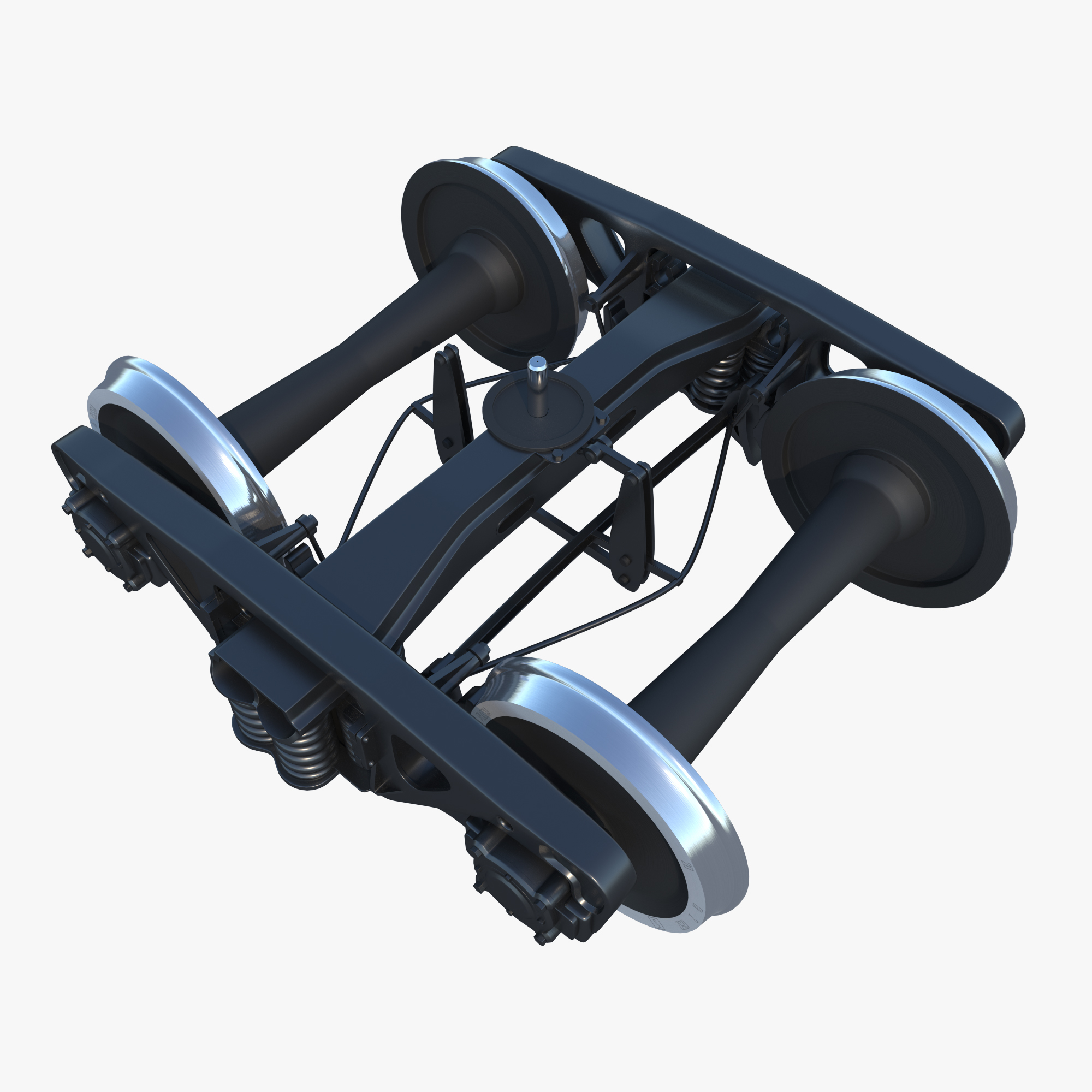 bogie 18-100 train wheel 3d model