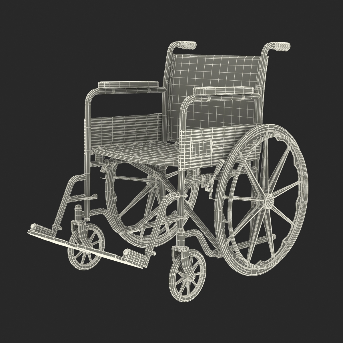 3D wheelchair rigged generic model - TurboSquid 1504553