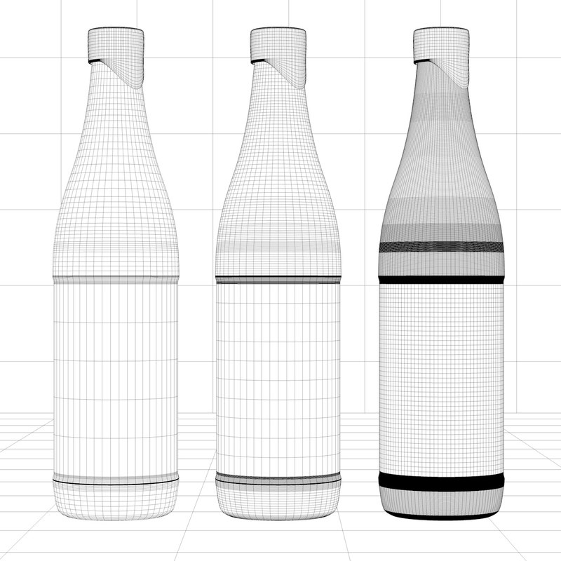 3d model bottle