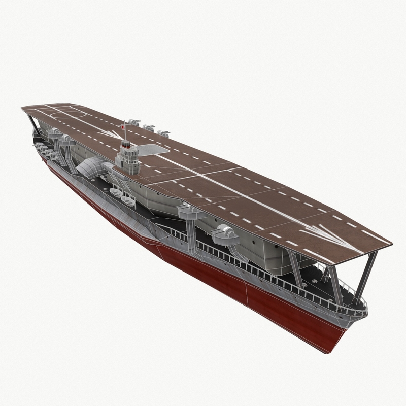 3d kaga aircraft carrier