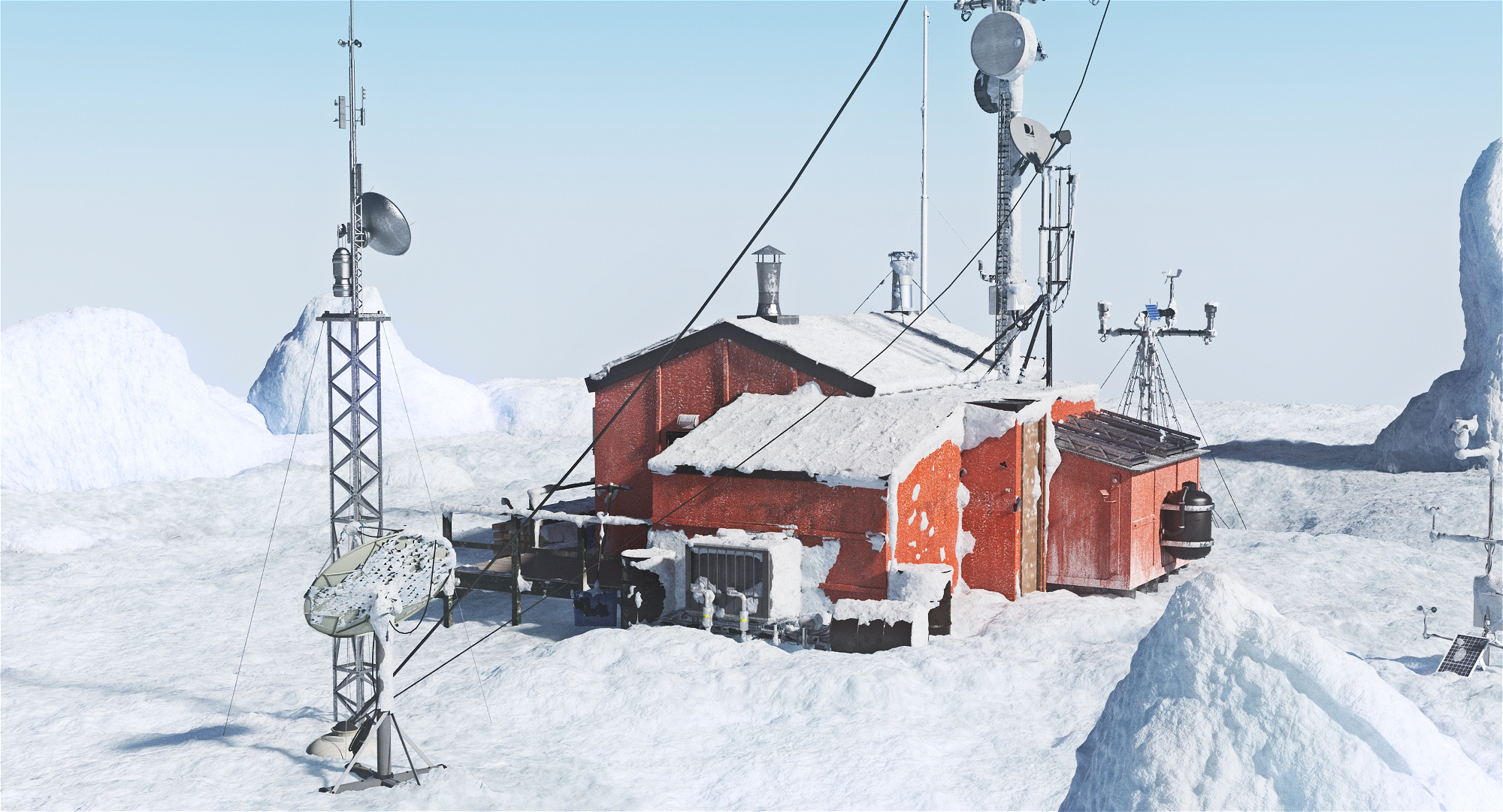 arctic station 3d max