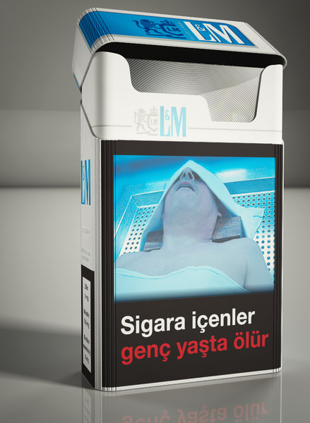 pack camel white cigarettes 3d max