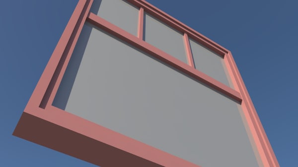 3d window frame model