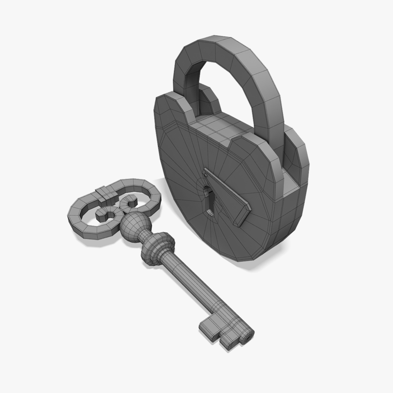 key lock 3d model