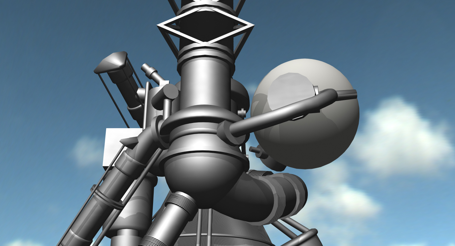 j-2 engine 3d model