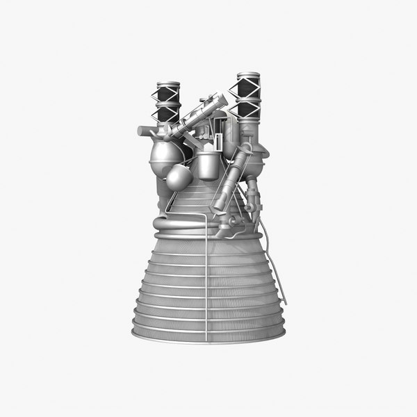 3d model rocket engine