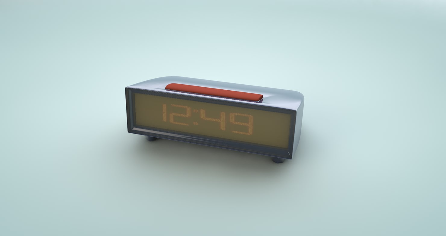 3d alarm clock model
