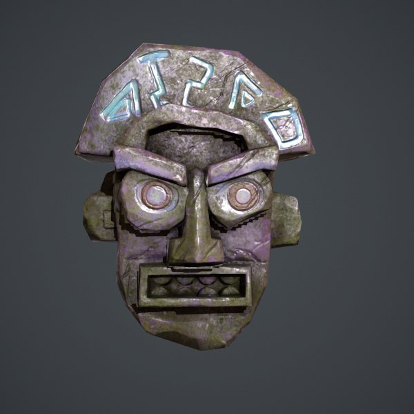 modelo 3d Cabeza azteca - TurboSquid 998850
