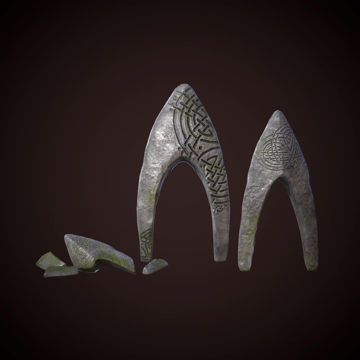 fantasy rune stones 3d x