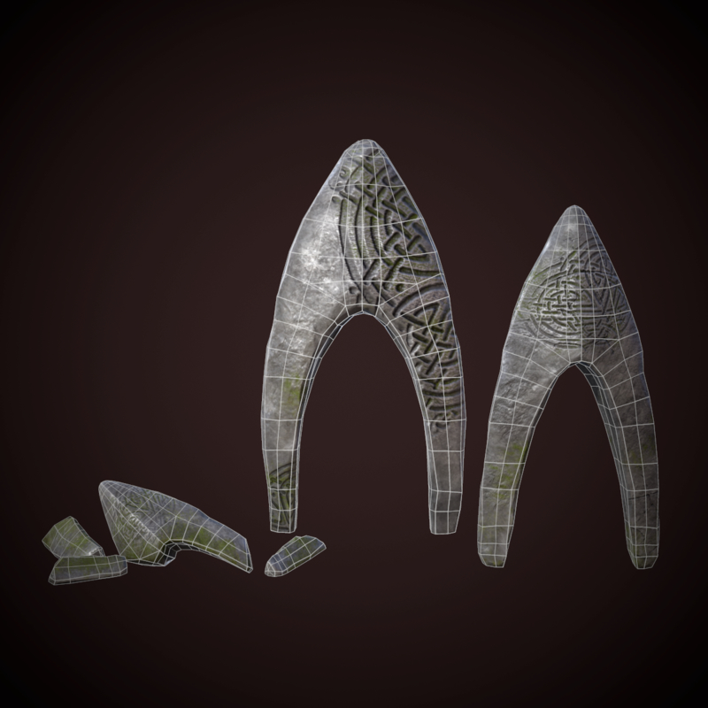 fantasy rune stones 3d x