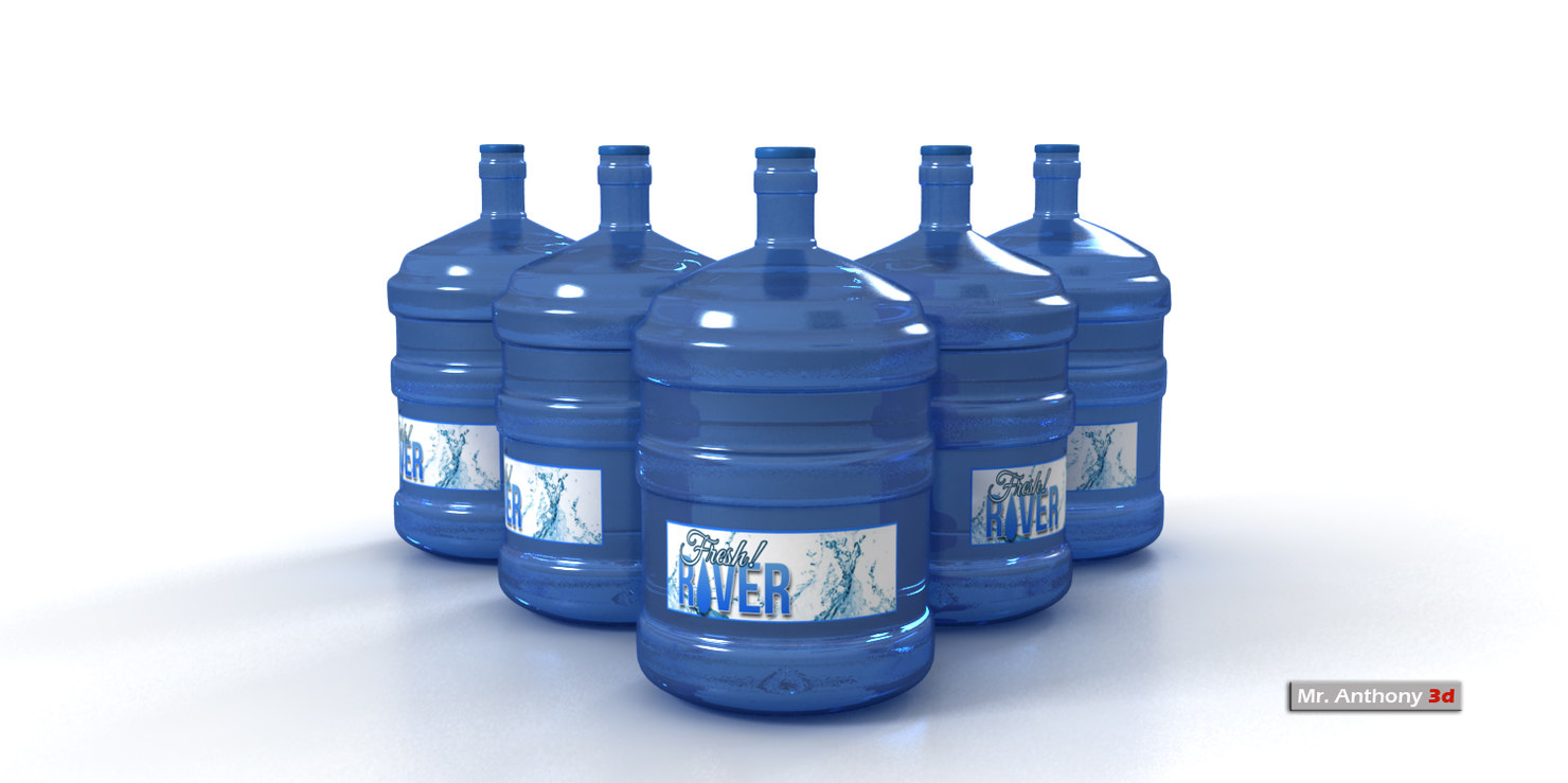 water bottle refill container 3ds