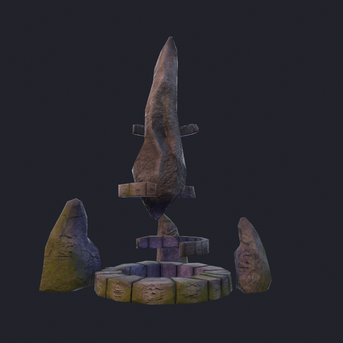 ancient fantasy statue 3d model